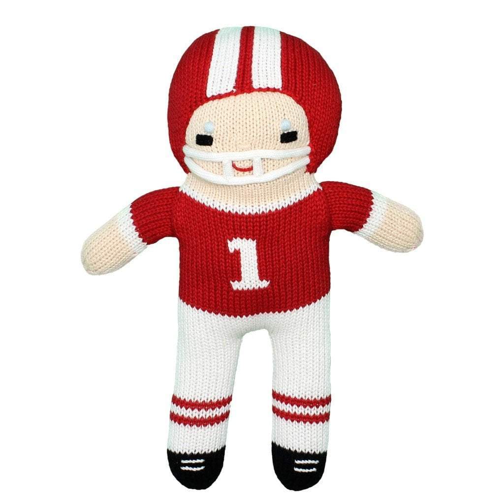 7" Rattle Football Player Knit Doll – Swaddle OKC